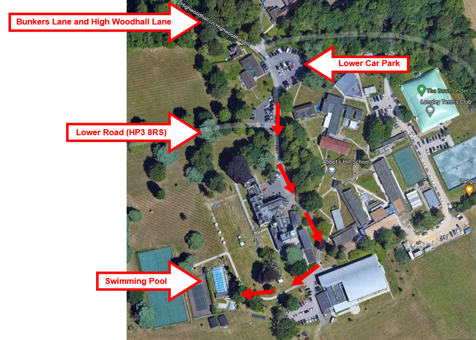 Abbots Hill car parking & directions – Watford Swim School
